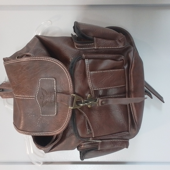 Yongle | Bags | Yongle Backpack Brown Purse | Poshmark